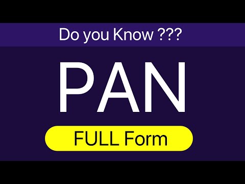 PAN Full Form | What is full form of PAN | Do you know full form of PAN