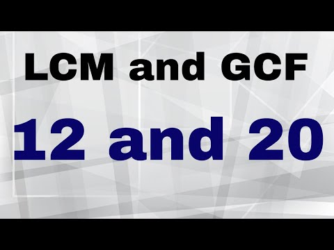 GCF of 12 and 20 plus LCM of 12 and 20