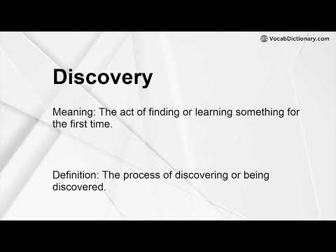 Discovery Meaning
