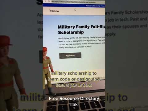 What scholarships are available for veterans in the tech industry?
