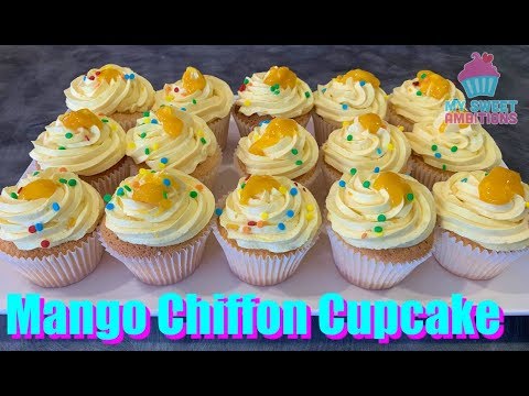 The Best Mango Chiffon Cupcake - mysweetambitions