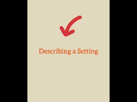 Grade 1 English: Describing a Setting