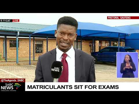 Basic Education Department monitoring the start of the 2022 Matric examinations