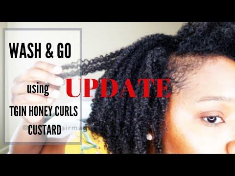 UPDATE: Day 2 & 3 of the TGIN Honey Curls Custard Wash and Go