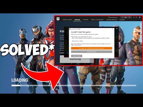 Fortnite Error (20006) Fix, StartService Failed 1058 Fix