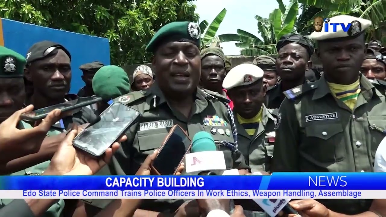 Edo State Police Command Trains Police Officers In Work Ethics, Weapon Handling, Assembly