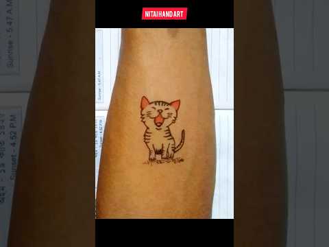 Cat tattoo β¨β¨ #cat #tattoo #shorts