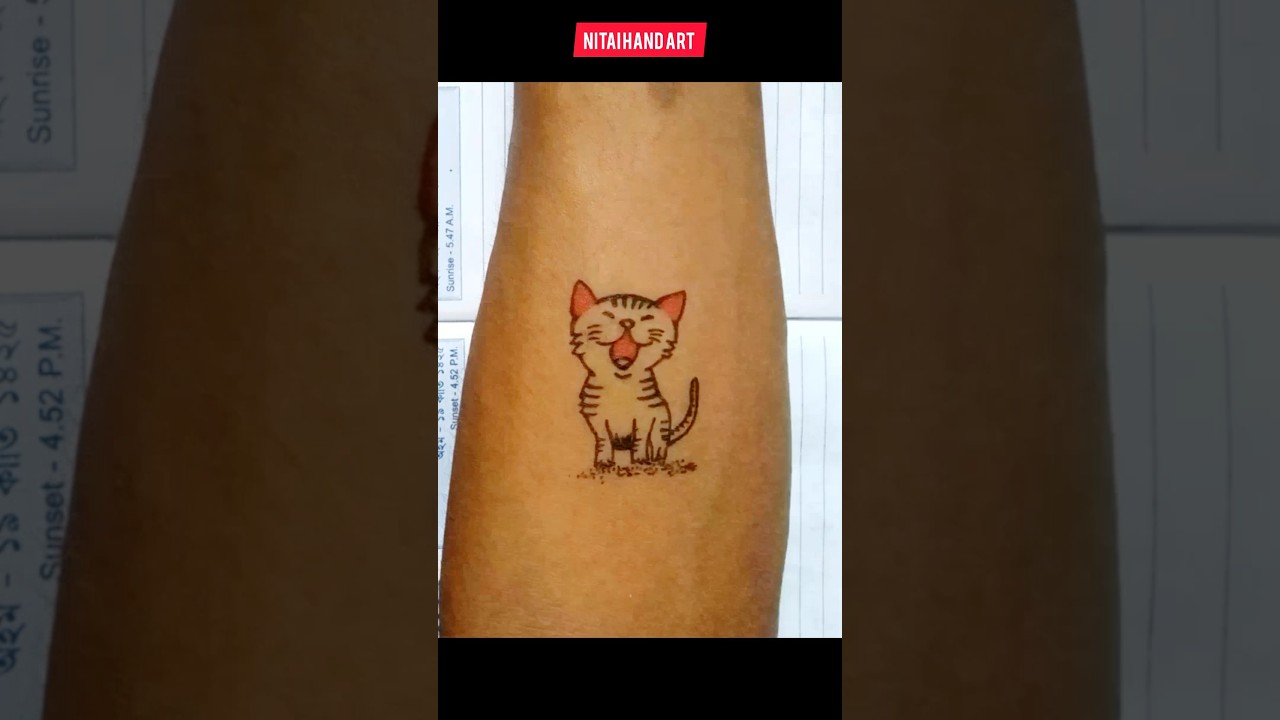 Cat tattoo ✨✨ #cat #tattoo #shorts