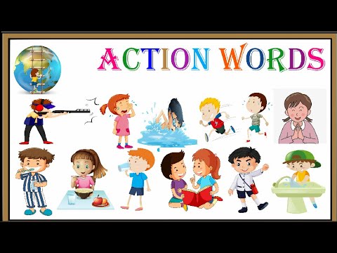 Action Words|| Parents must teach these "Top 35 ACTION WORDS" to their kids||Kids Preschool Learning