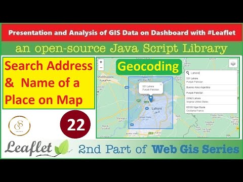 Geocoding with Leaflet | Search Location by Address or Name on The Map | Leaflet JavaScript | 22