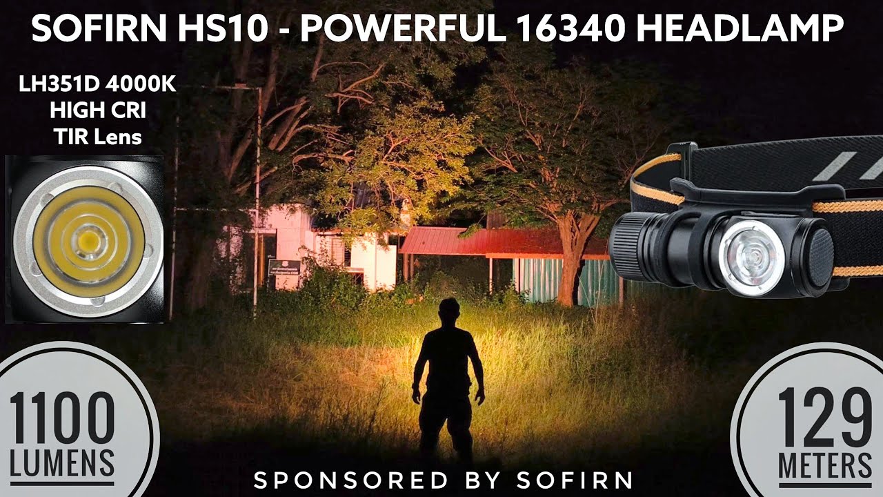 SOFIRN HS10 - Powerful Small headlamp, 1100 lm, 4000K 