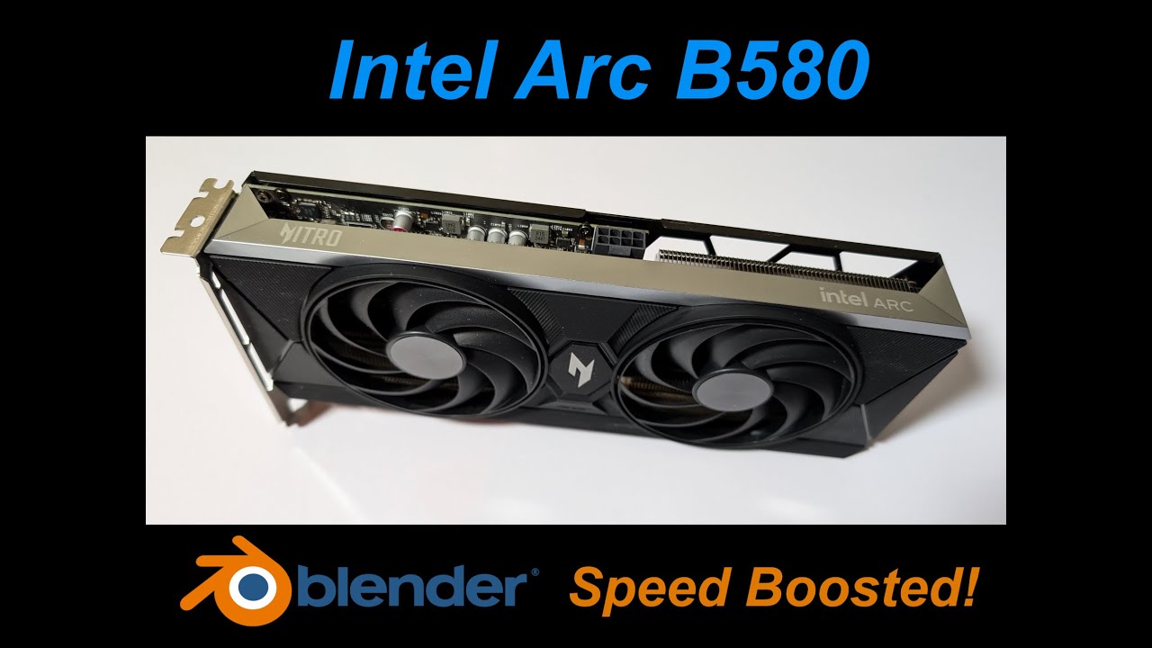Intel Arc B580 Rendering Tests in Blender | Huge Performance Gains Since Launch
