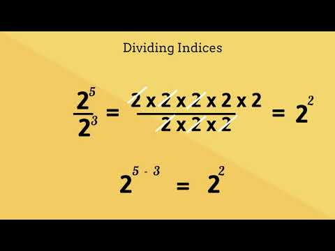 The Laws of Indices/Index Laws – Maths Junction