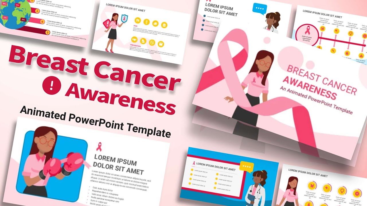 Animated Breast Cancer Awareness PowerPoint Template | Free Download