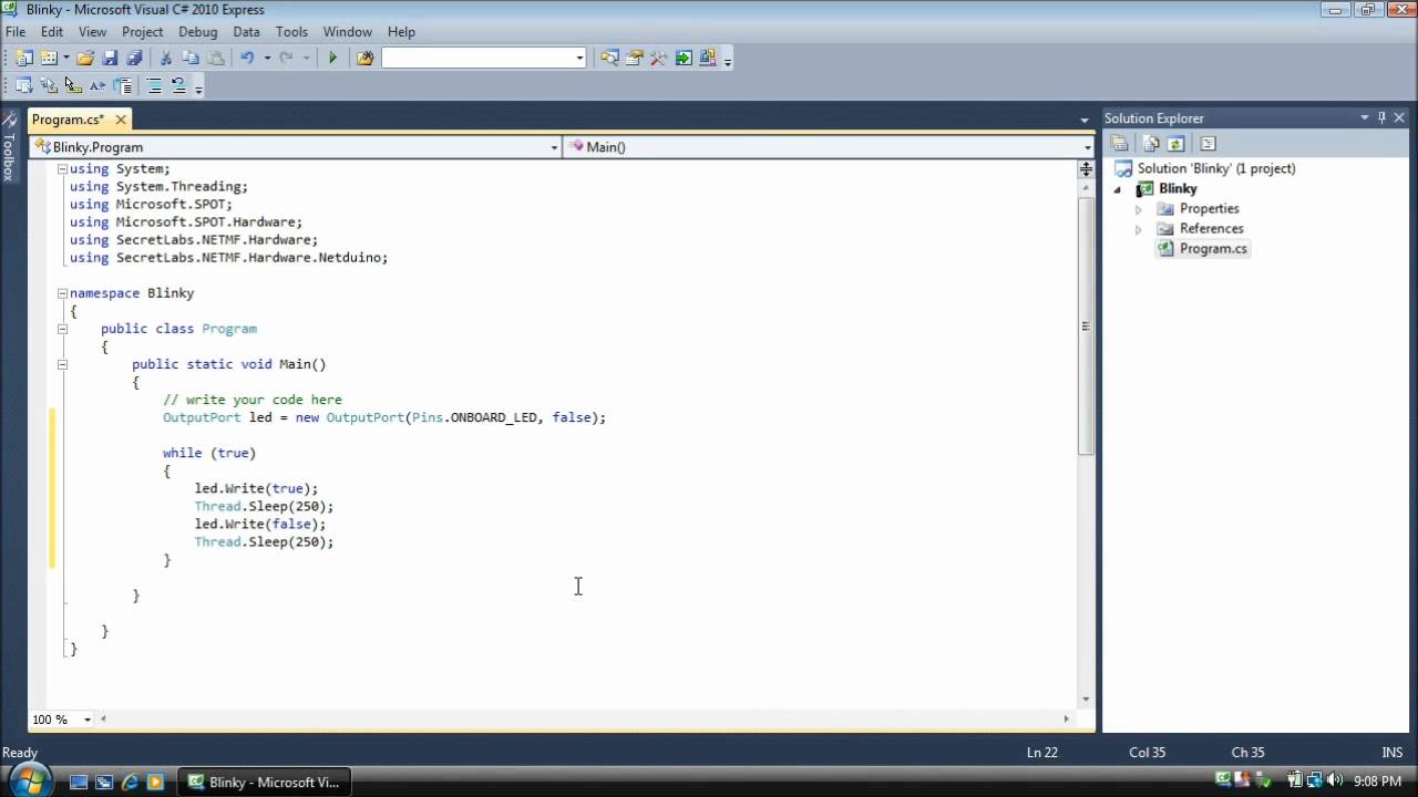 Getting Started with Netduino