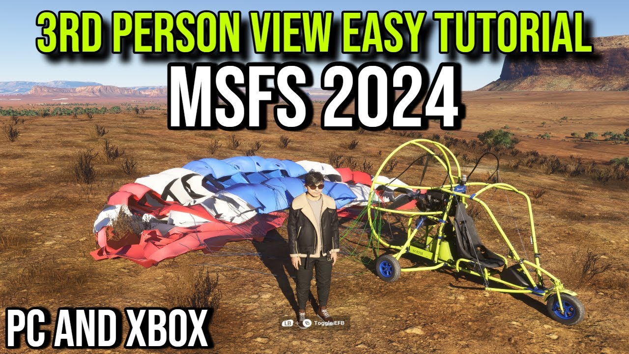 Microsoft Flight Simulator 2024 でサードパーソン モードに入る方法