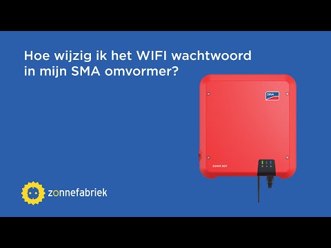 Hoe reset u het WIFI wachtwoord van uw SMA omvormer?