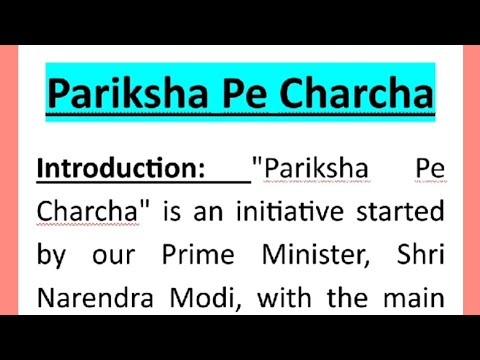Pariksha Pe Charcha 2024 Essay Writing in English by Smile Please World