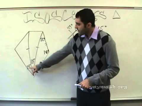Geometry - Isosceles triangles, practice and proof