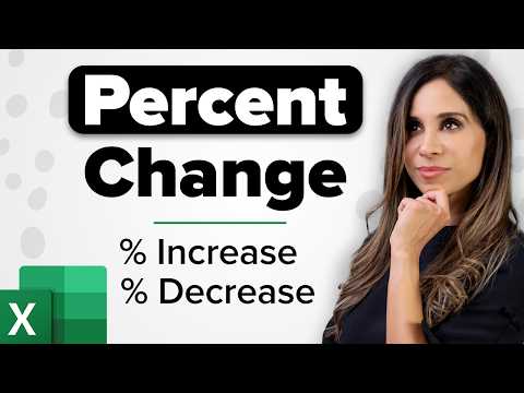 Calculate Percentage in Excel the Right Way | Percentage Difference Formula