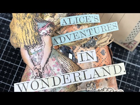 Decorating A Jar Using The Alice And Wonderland Papers From Stampiea