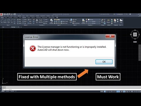 Fixed The License manager is not functioning or is improperly installed - Multiple methods Must Work