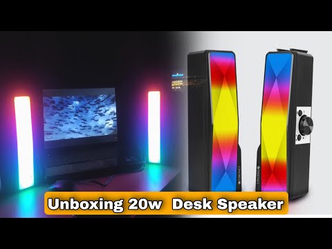 ZEBRONICS Wonder Bar 20 RGB Lights Computer Speaker UNBOXING & Review | RGB Light Speaker Unboxing