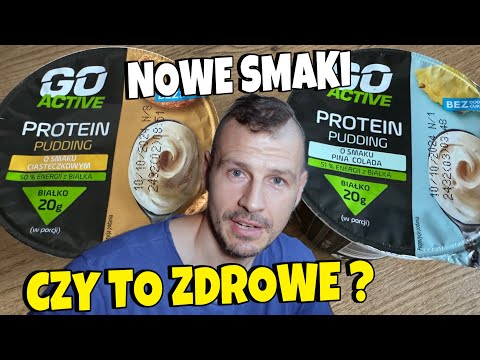 PUDDING BIAŁKOWY GO ACTIVE z BIEDRONKI - CZY TO JEST ZDROWE? NOWE SMAKI, PINA COLADA i CIASTECZKOWY