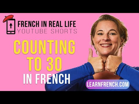 French in Real Life: French Numbers from 1-30 // Counting to 30 in French #Shorts