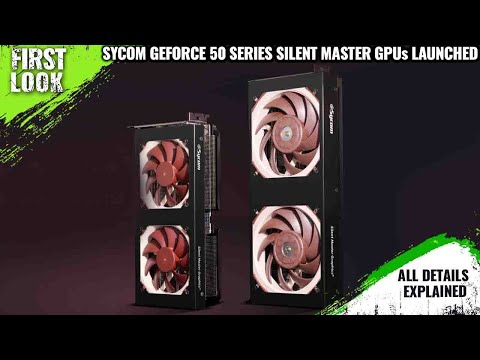 Sycom GeForce RTX 5070 Ti, 5070, 5060 Silent Master Graphics Cards Launched With Noctua Fans