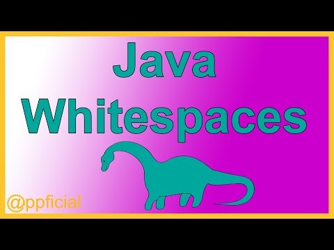 Java Whitespaces - Whitespace Characters in your Program - Java Tutorial - Appficial