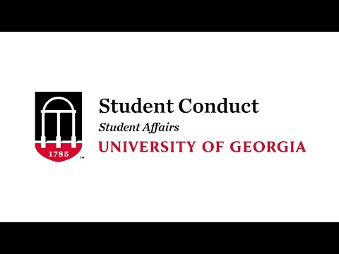 UGA Student Conduct Informational Video