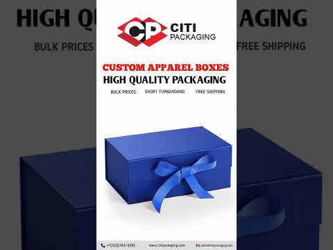 Custom Apparel Boxes for Stylish Packaging | No MOQ | Free Shipping USA #apparelboxes #giftbox