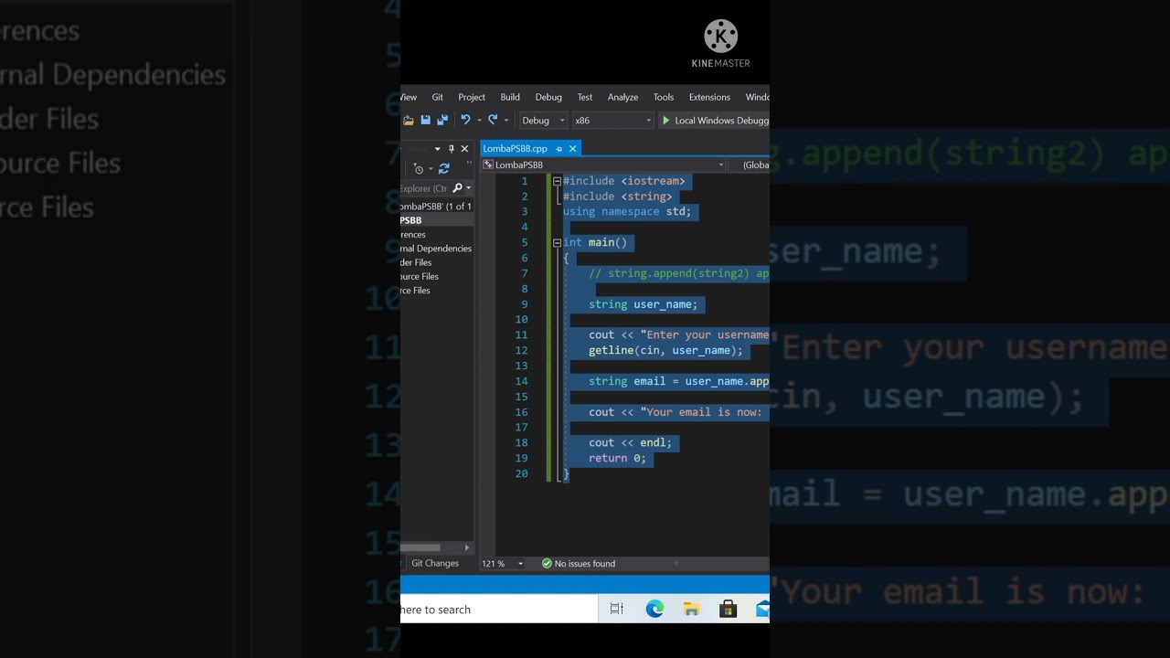 String Append Function on C++ #shorts #coding