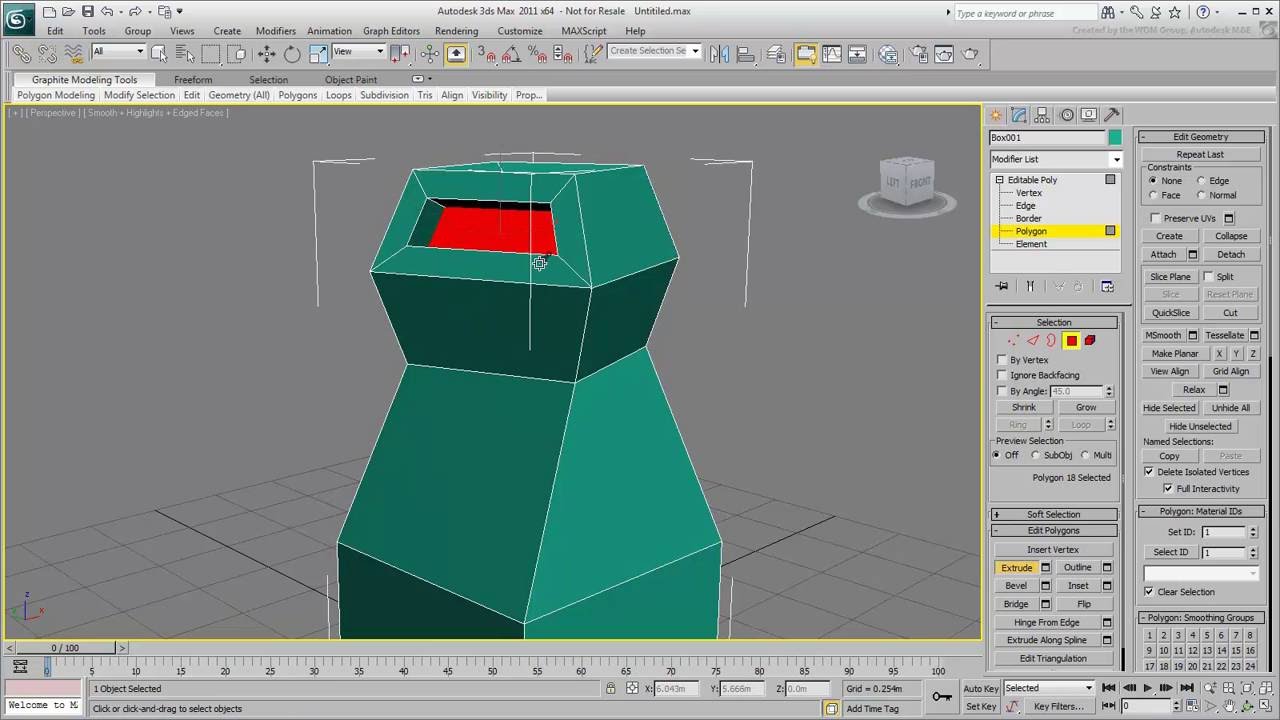 Modeling Objects in 3ds Max - Part 1 - Poly Modeling