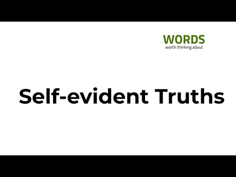 Self evident Truths