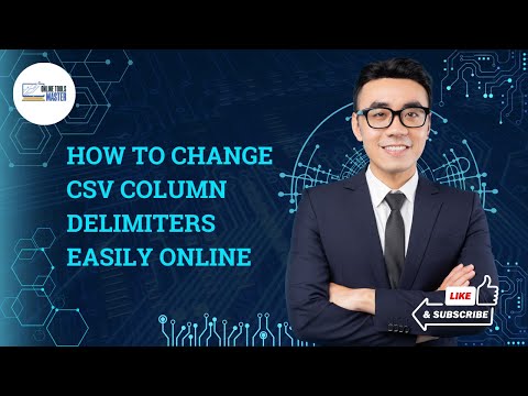How to Change CSV Column Delimiters Easily – Convert Commas, Tabs, and More! Online Tools Master