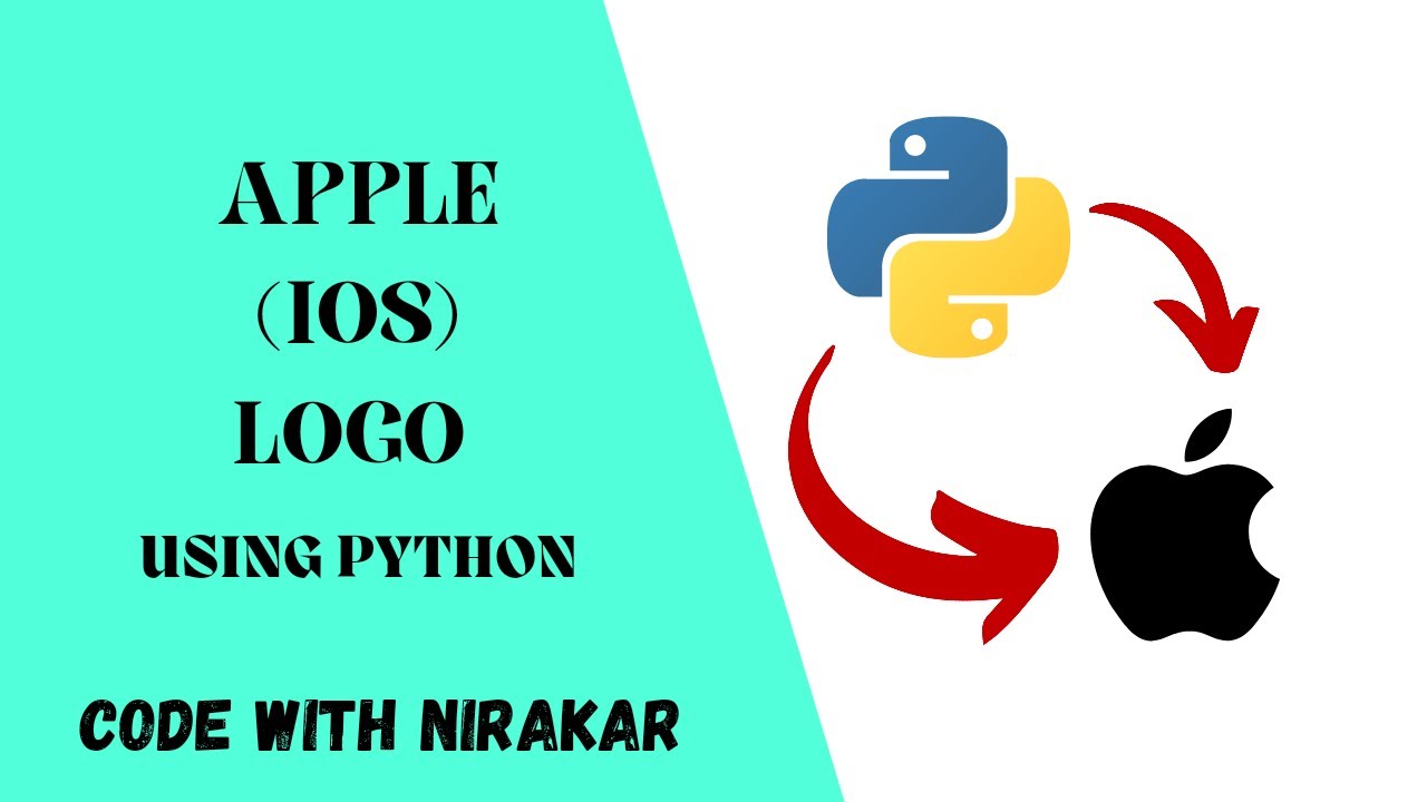 Making apple (IOS) Logo using #python | CODE WITH NIRAKAR