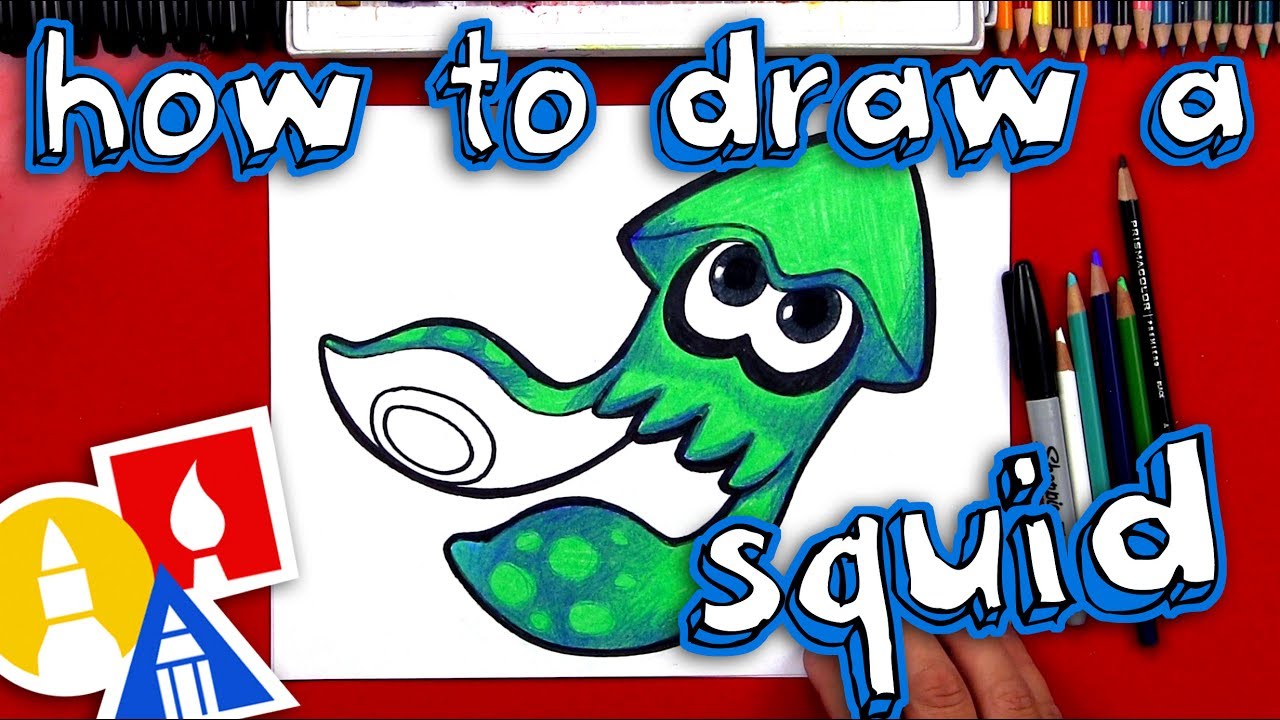 How To Draw Splatoon Inkling Squid 🦑