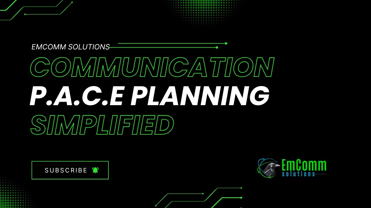Communication P.A.C.E Planning Simplified