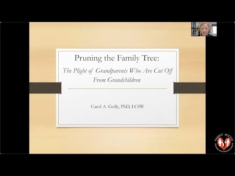 "Pruning the Family Tree the Plight of Grandparents who are Cut Off" Dr. Carol Golly