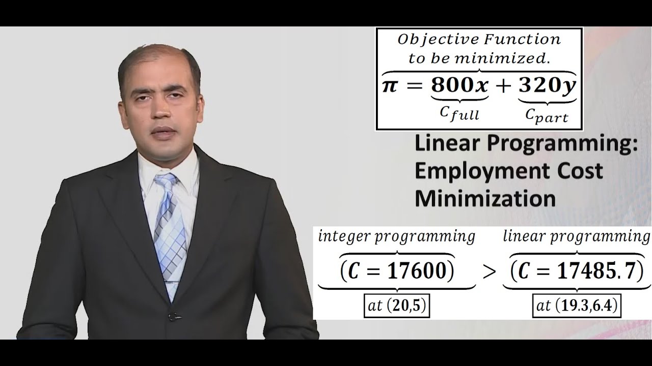 Linear Programming vs Integer Programming: Employment Cost Minimization