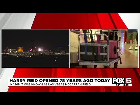 Harry Reid International Airport opened 75 years ago today