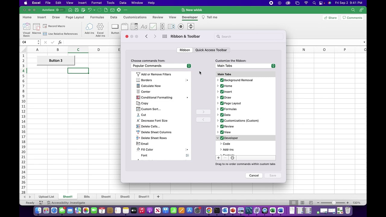 Macro Button To Save & Close A Workbook - Add This Function To a Button Or Quick Access Toolbar