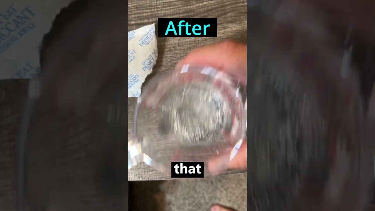 How Much Water Can A Silica Packet Hold? #science #experiment #learning #chemisty #abs