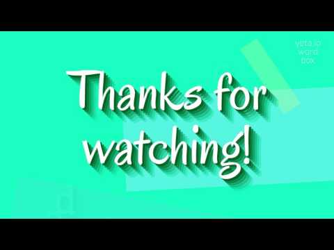 How to say "coalesced"! (High Quality Voices)