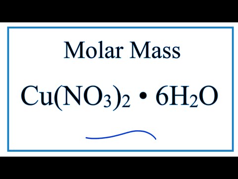 Molar Mass / Molecular Weight of H2O in Cu(NO3)2 . 6H2O