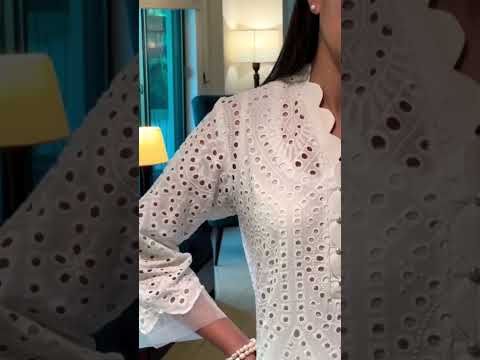 Eid 2023 | White Chicken Kari Dress for Summer | A Tale of white (2- Piece ready to wear)|#eid2023