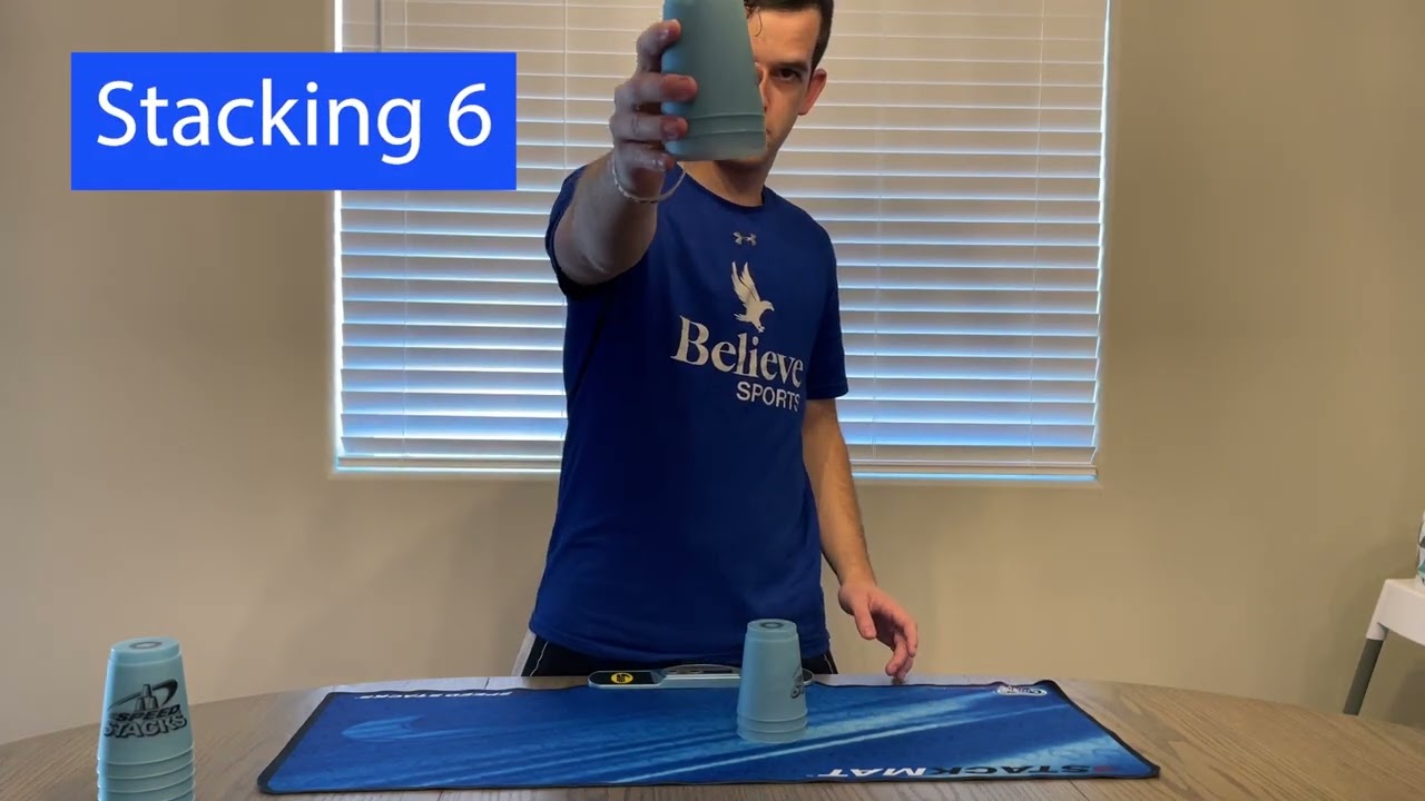 Cup Stacking 6 cups Tutorial