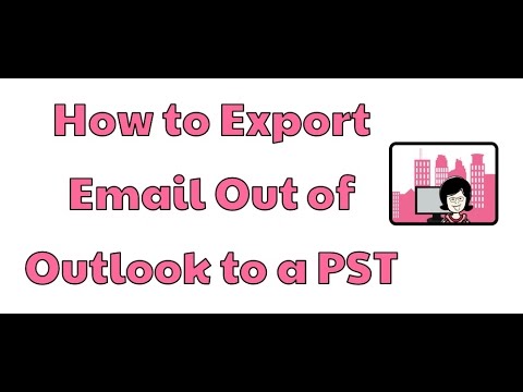 How to Export Email Out of Outlook to a PST
